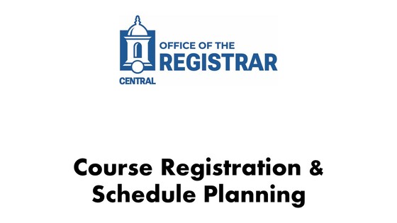 Course Registration & Schedule Planning