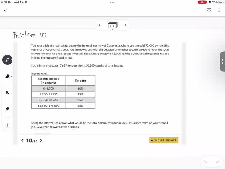 Chapter 15 smartwork problem 10
