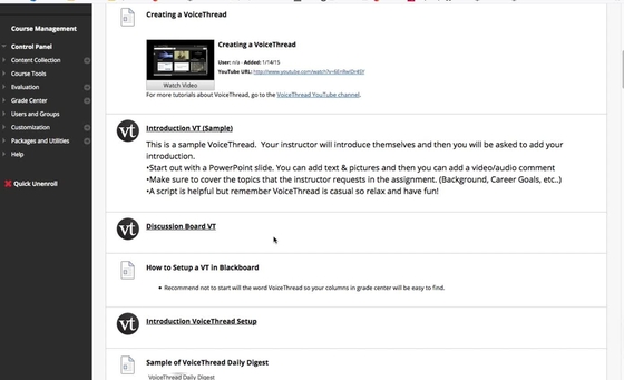Student Instructions for Intro VoiceThread
