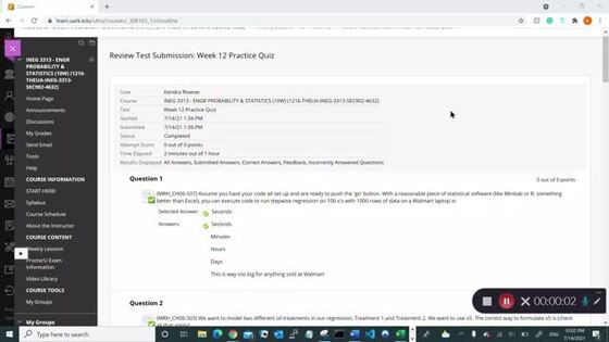 Week 12 Practice Quiz