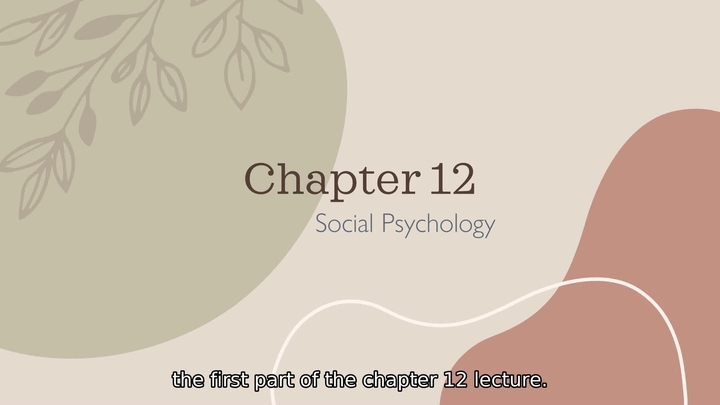 PSYC 201 Chapter 12a Lecture