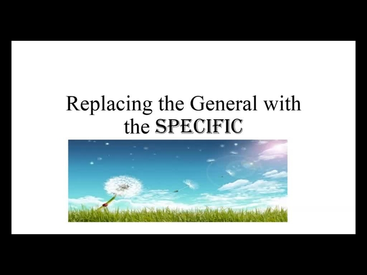 General to Specific Spring 2019
