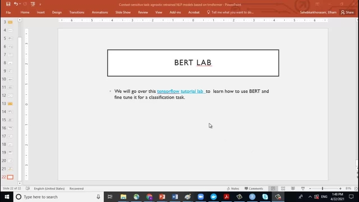 8-tensorflow Lab-- Fine tuning BERT for Sentiment Classification--part 1