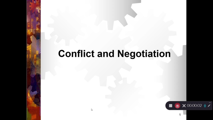 Conflict and Negotiation