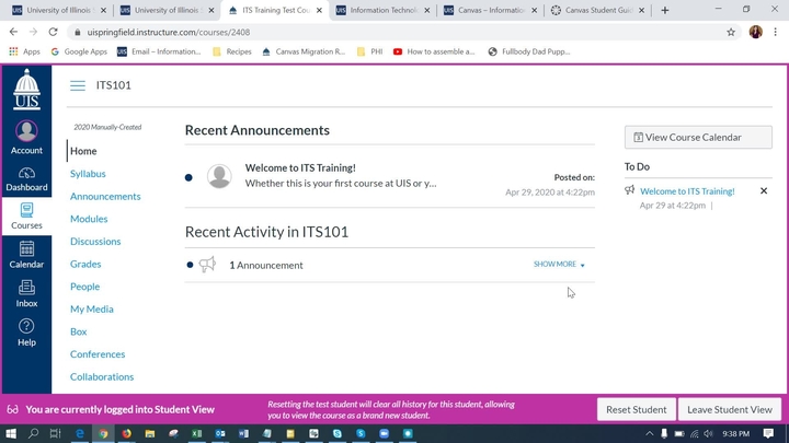 Canvas Walkthrough for Students