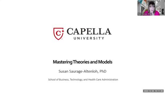 Mastering Theories and Models Webinar