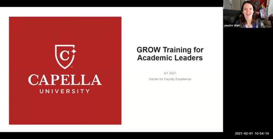 GROW Training for Academic Leaders: Session 1