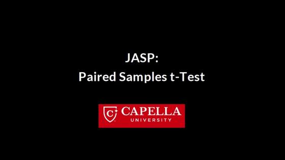 JASP Tutorial Video: Paired Samples t-Test