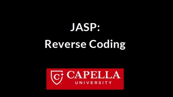 JASP Tutorial Video: Reverse coding