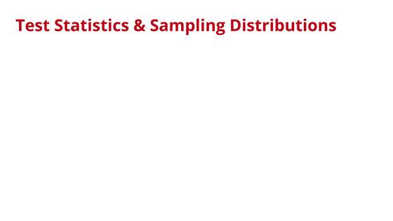 Test Statistics & Sampling Distributions