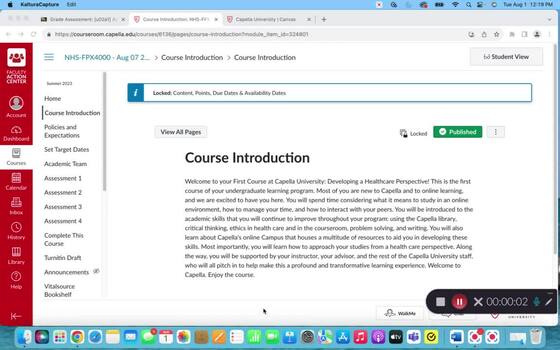 NHS-FPX 4000 Course Overview 2023
