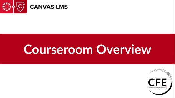 Canvas Courseroom Overview