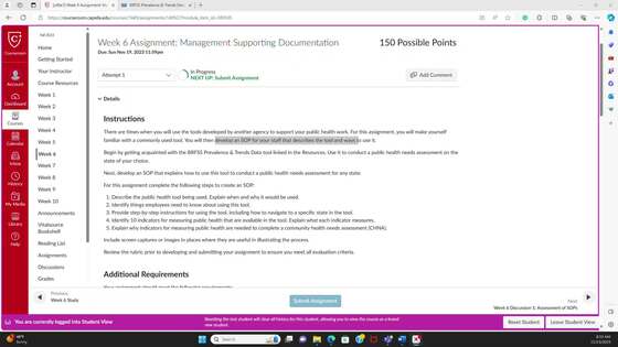 Week 6 Assignment Instructions