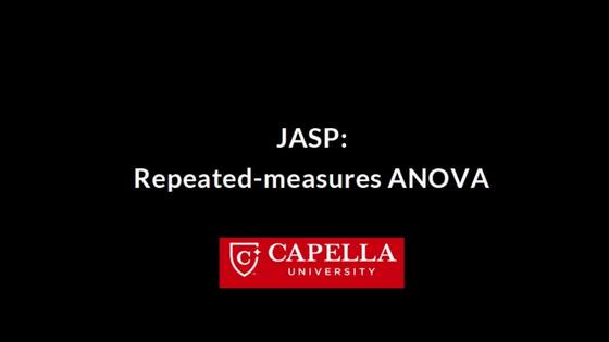 JASP Tutorial Video: Repeated-measures ANOVA