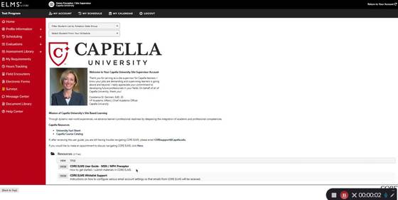 How to Complete - Preceptor Intake Form in CORE ELMS