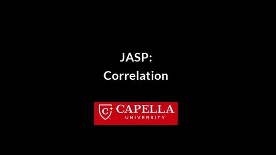 JASP Tutorial Video: Correlation
