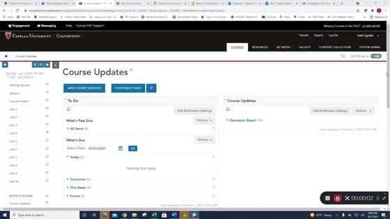 Quick Tour GP 1.0 Courseroom