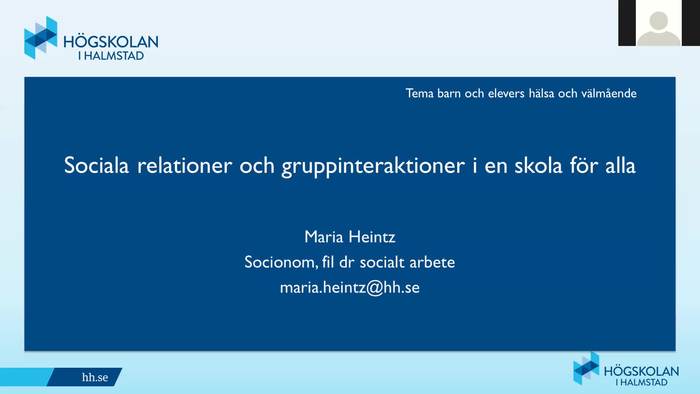 Del 1 Sociala relationer och gruppinteraktioner i en skola för alla ...