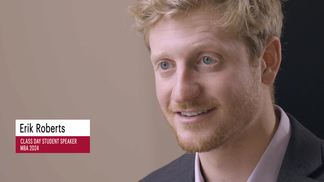 Get to Know Class Day Student Speaker Erik Roberts | MBA