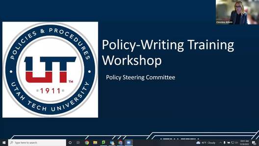 Policy Training Workshop