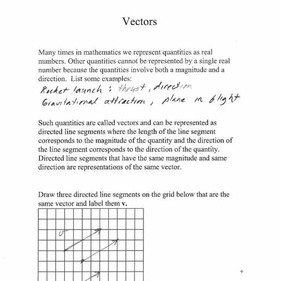 8.5 Vectors