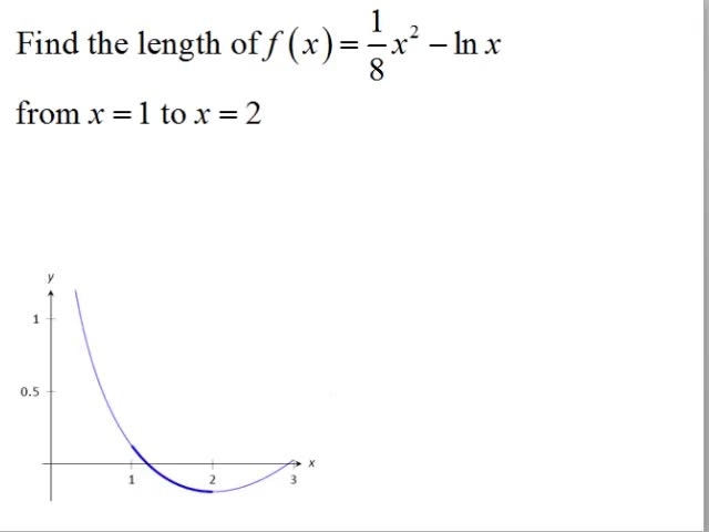 14 Finding Length of Curve example 3