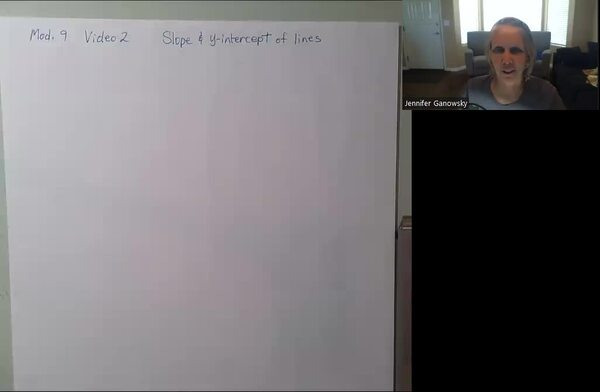 Math 0970 Mod. 9 Video 2 Graphing with y intercept and slope