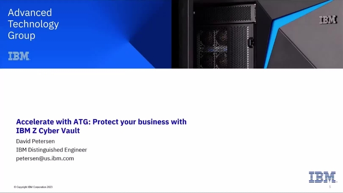 Protect your business with IBM Z Cyber Vault