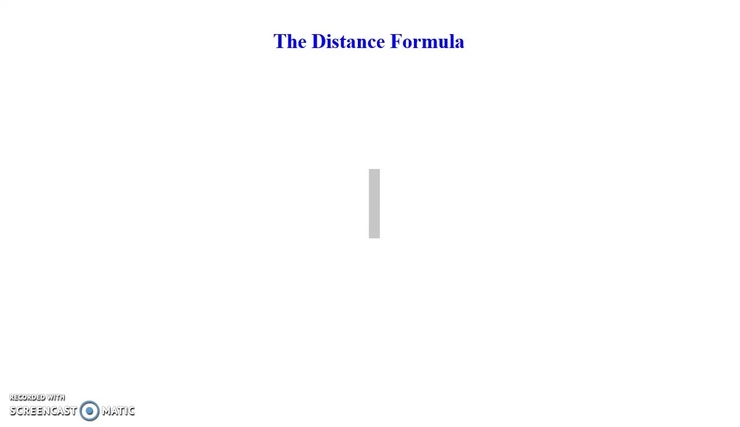 The Distance Formula