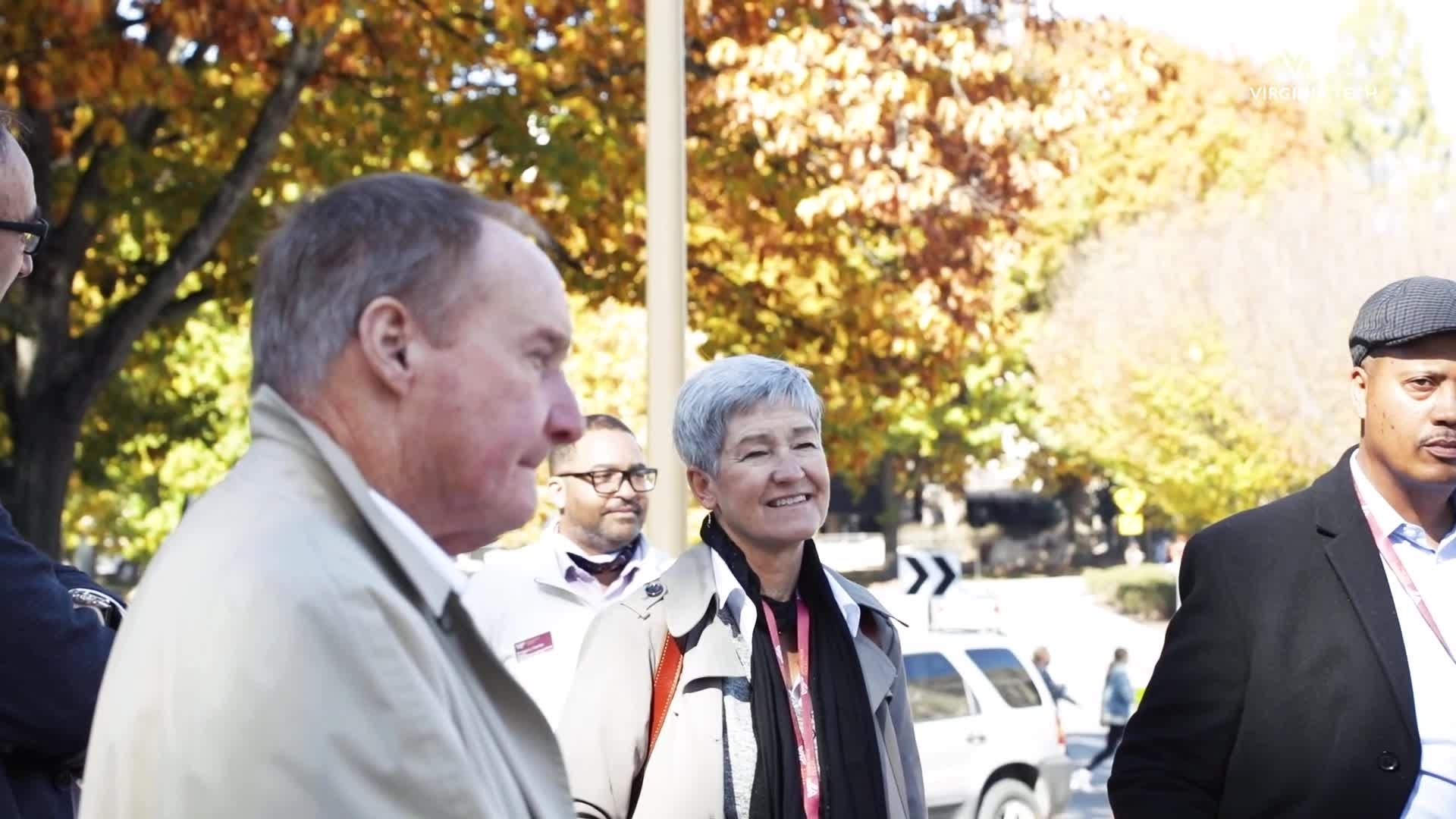 Members of the BOV Take a Campus Walking Tour | Virginia Tech News ...