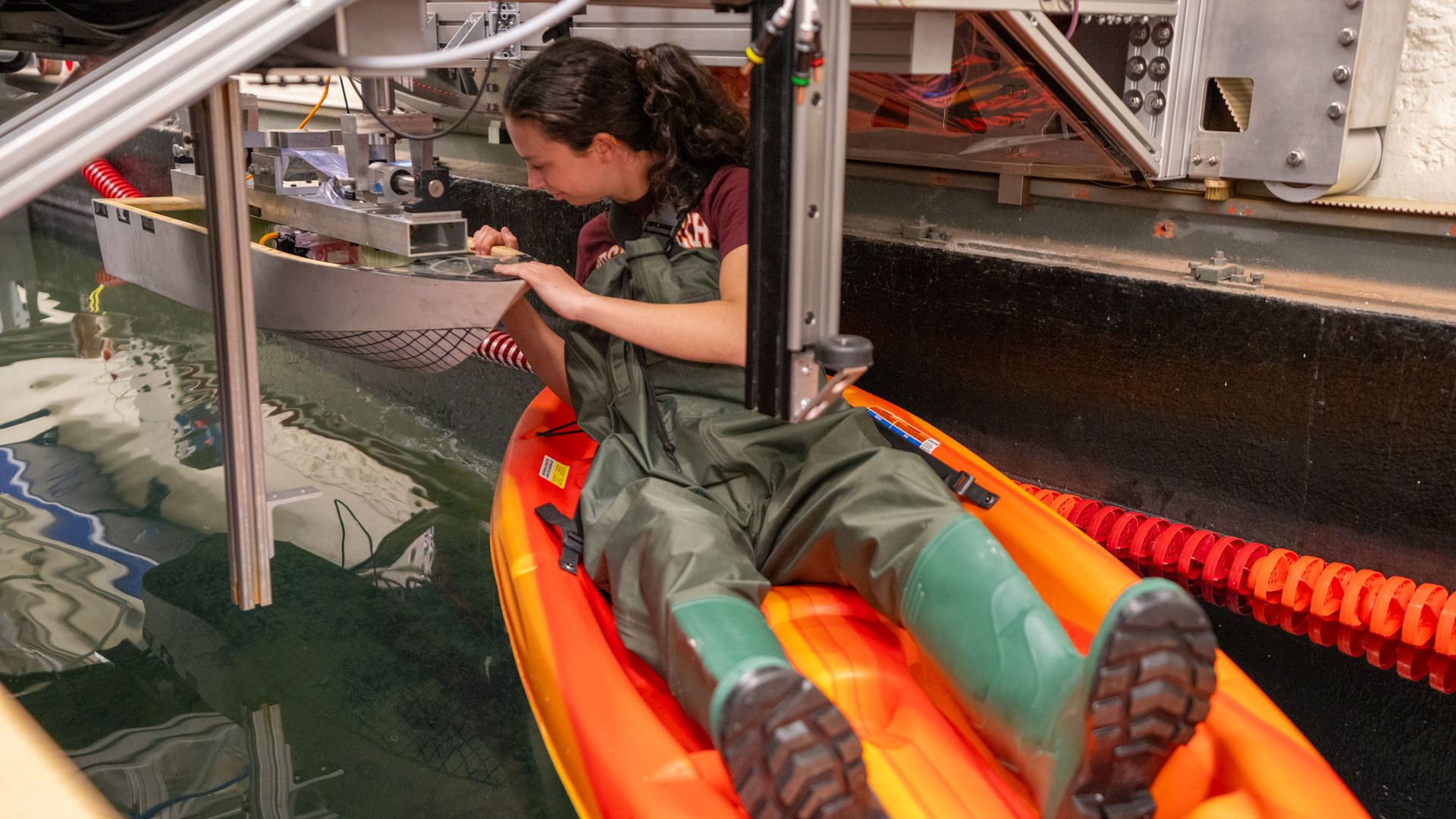 Tow tank experiment makes waves in research | Virginia Tech News ...