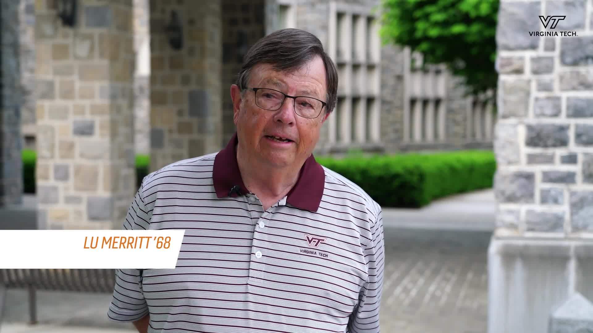 Cornerstone Moment: Alumnus Lu Merritt serves alma mater, helps student ...