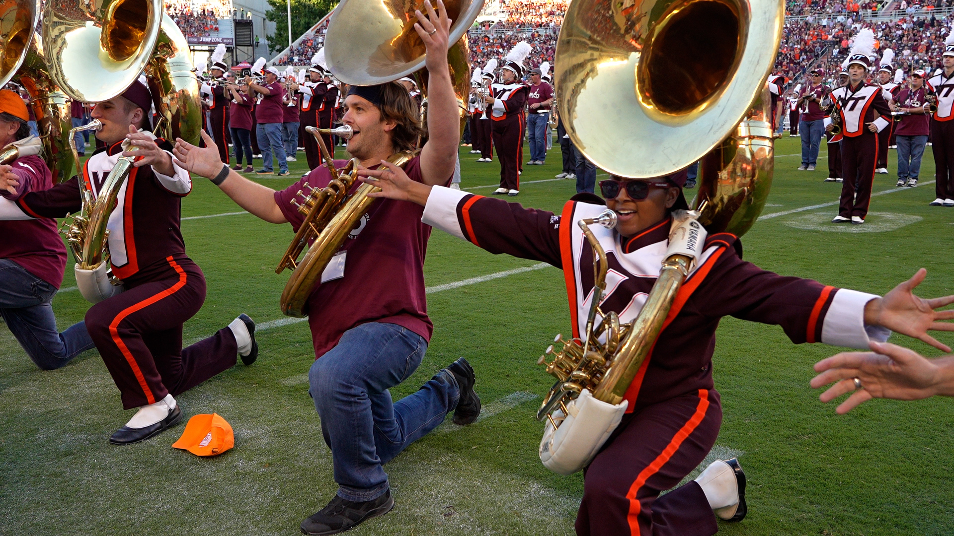 The Marching Virginians celebrate 50 years with special halftime show ...
