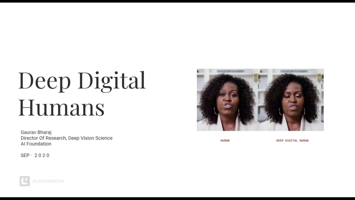 Deep Digital Humans A21704 | GTC Digital October 2020 | NVIDIA On-Demand