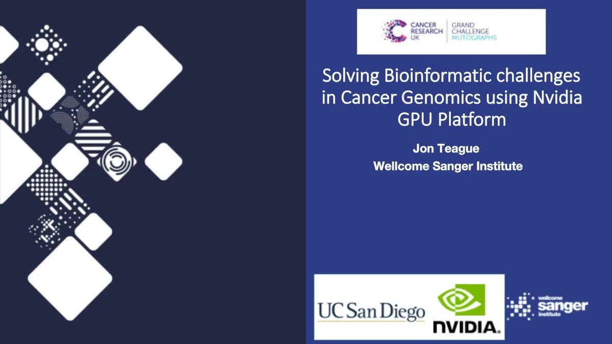 Solving Bioinformatic Challenges In Cancer Genomics Using Nvidia Gpu Platform Gtc Digital
