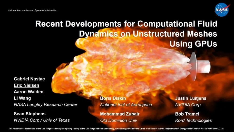 Computational Fluid Dynamics On Unstructured Meshes Using Gpus Nvidia On Demand