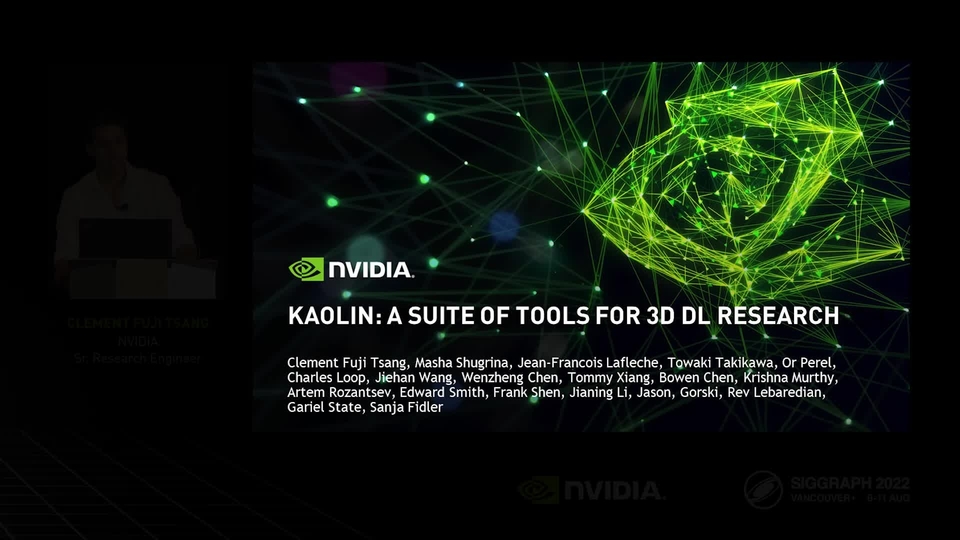 Meet the Researchers: How to Use NVIDIA Kaolin in Your 3D Deep Learning Workflows | NVIDIA On-Demand