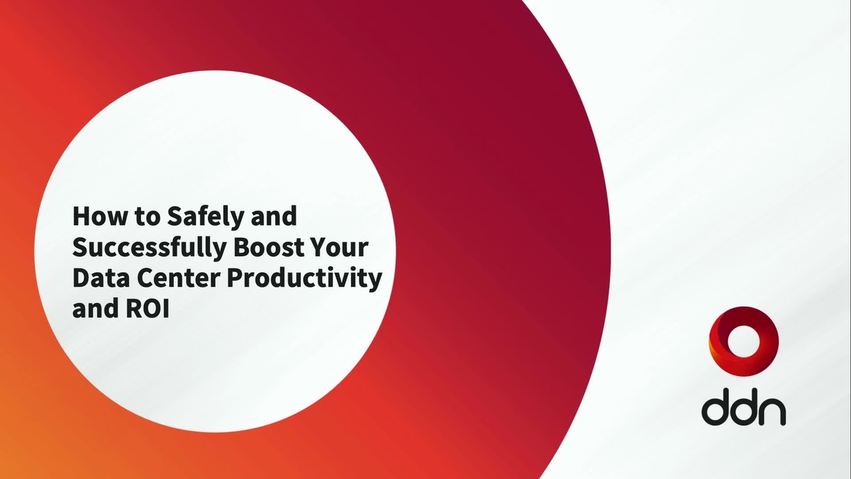 How to Safely and Successfully Boost Your Data Center Productivity and ...