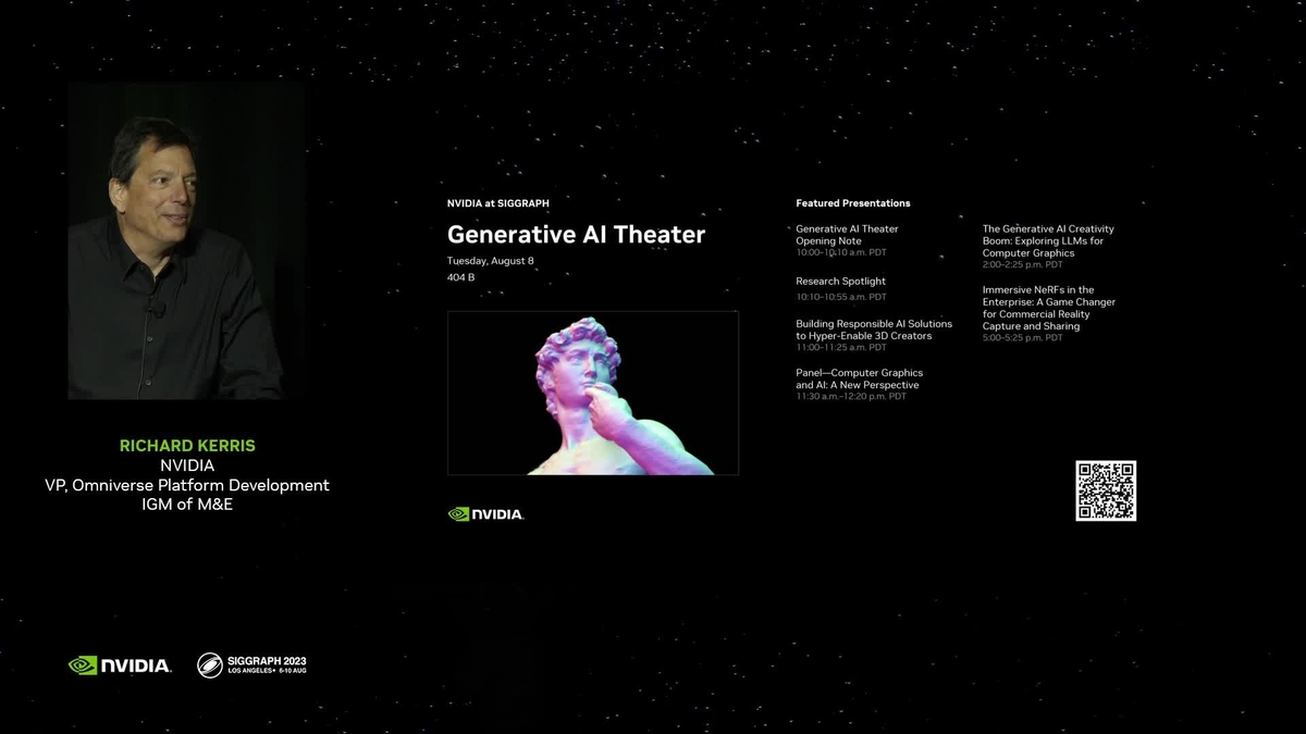 Generative AI Theater Opening Note | Siggraph 2023 | NVIDIA On-Demand