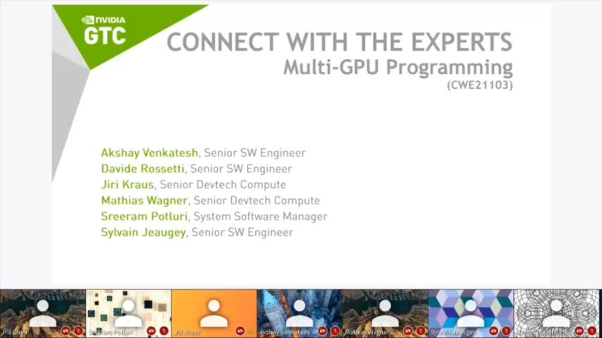Multi Gpu Programming Gtc Digital March 2020 Nvidia On Demand
