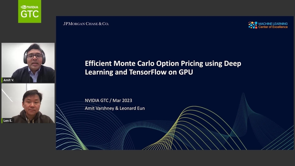 Efficient Monte Carlo Option Pricing using Deep Learning and TensorFlow on GPU | GTC Digital ...