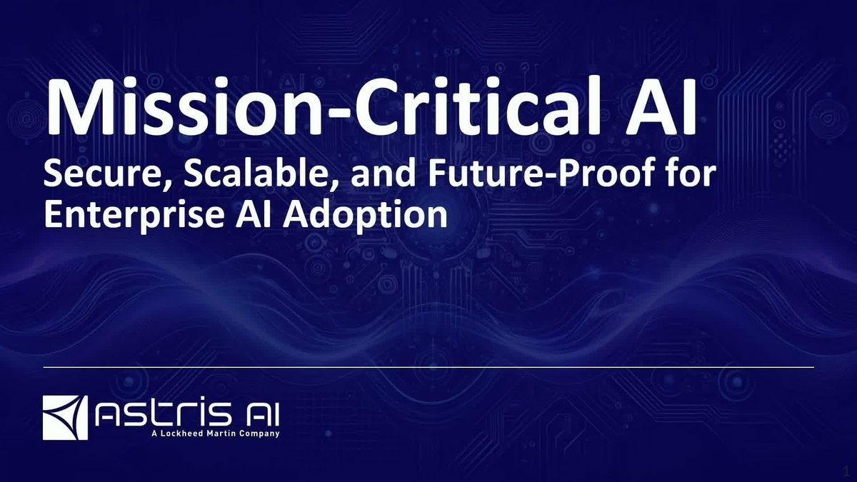 Mission-Critical AI: Secure, Scalable, and Future-Proof for Enterprise ...