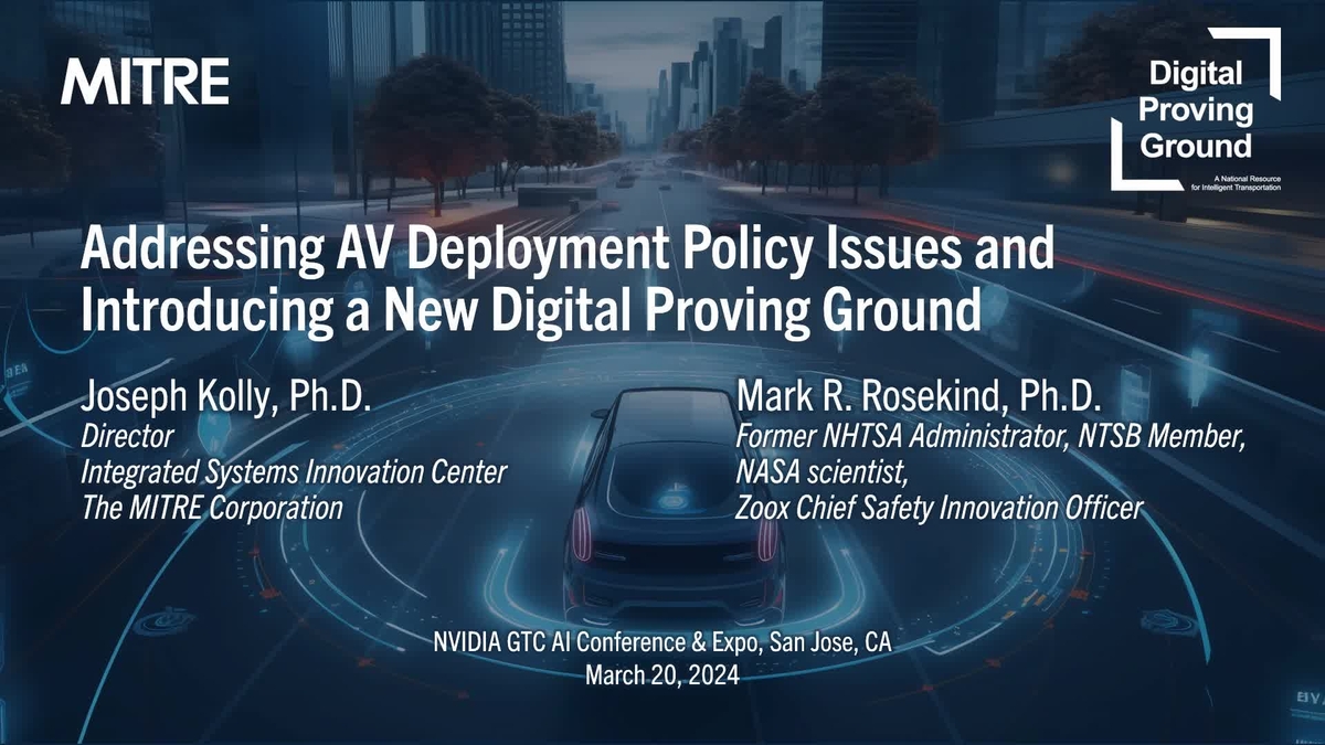 Addressing AV Deployment Policy Issues and Introducing a New Digital ...