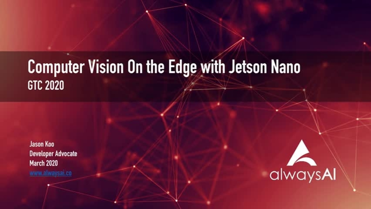 Unleash Computer Vision at the Edge with Jetson Nano and Always AI ...