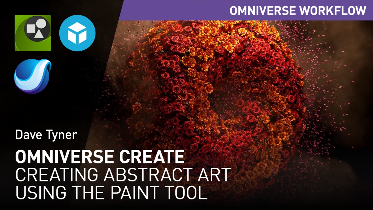 How to Create Abstract Art Using the Omniverse Create Paint Tool | NVIDIA On-Demand