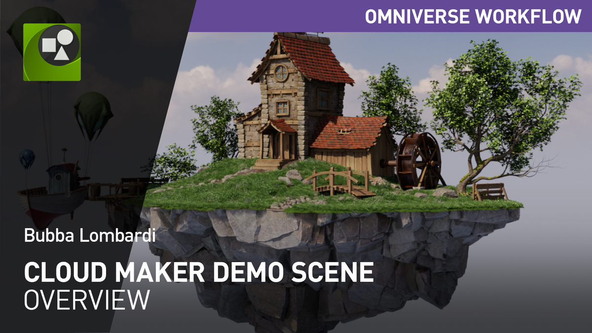 NVIDIA Omniverse Demo Scene | Cloud Maker | Omniverse 2022 | NVIDIA On ...