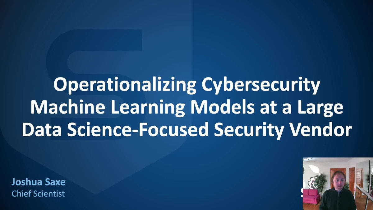 Operationalizing Cybersecurity Machine Learning Models At A Large Data Science Focused Security