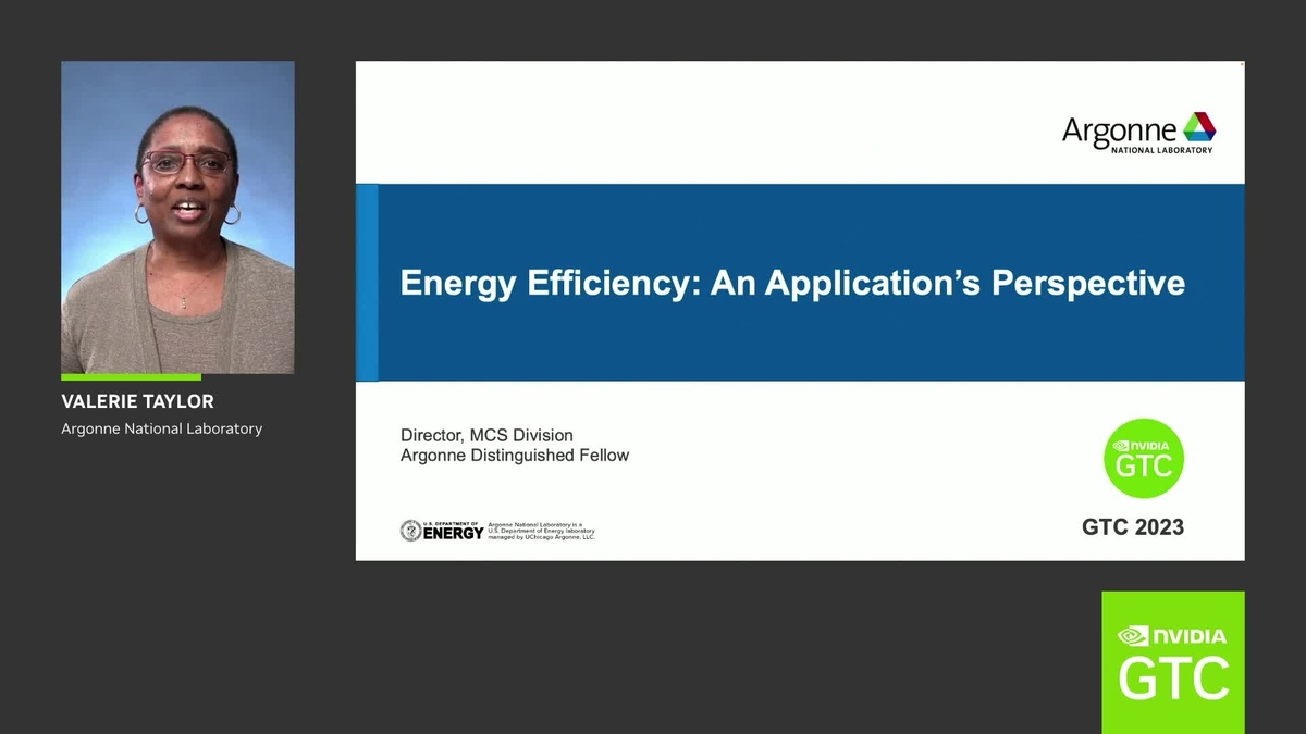 Energy Efficiency An Applications Perspective Gtc Digital Spring 2023 Nvidia On Demand