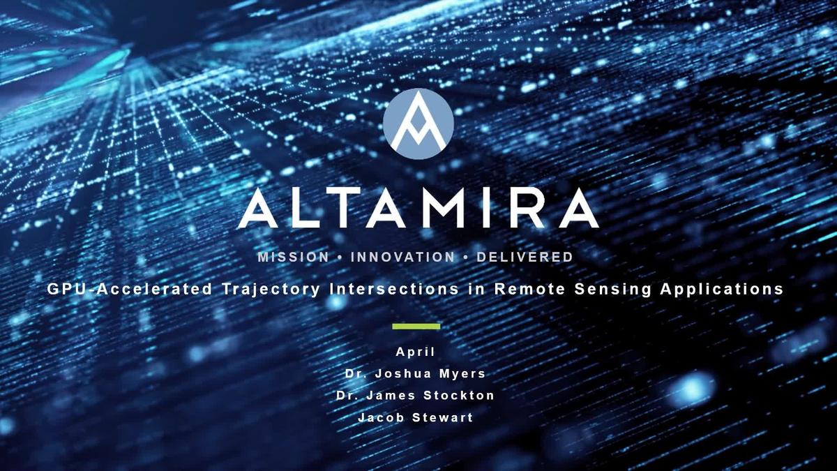 Gpu Accelerated Trajectory Intersections In Remote Sensing Applications