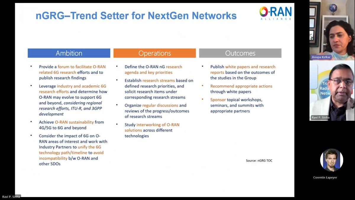 O-RAN Alliance's next Generation Research Group Framework for 6G ...